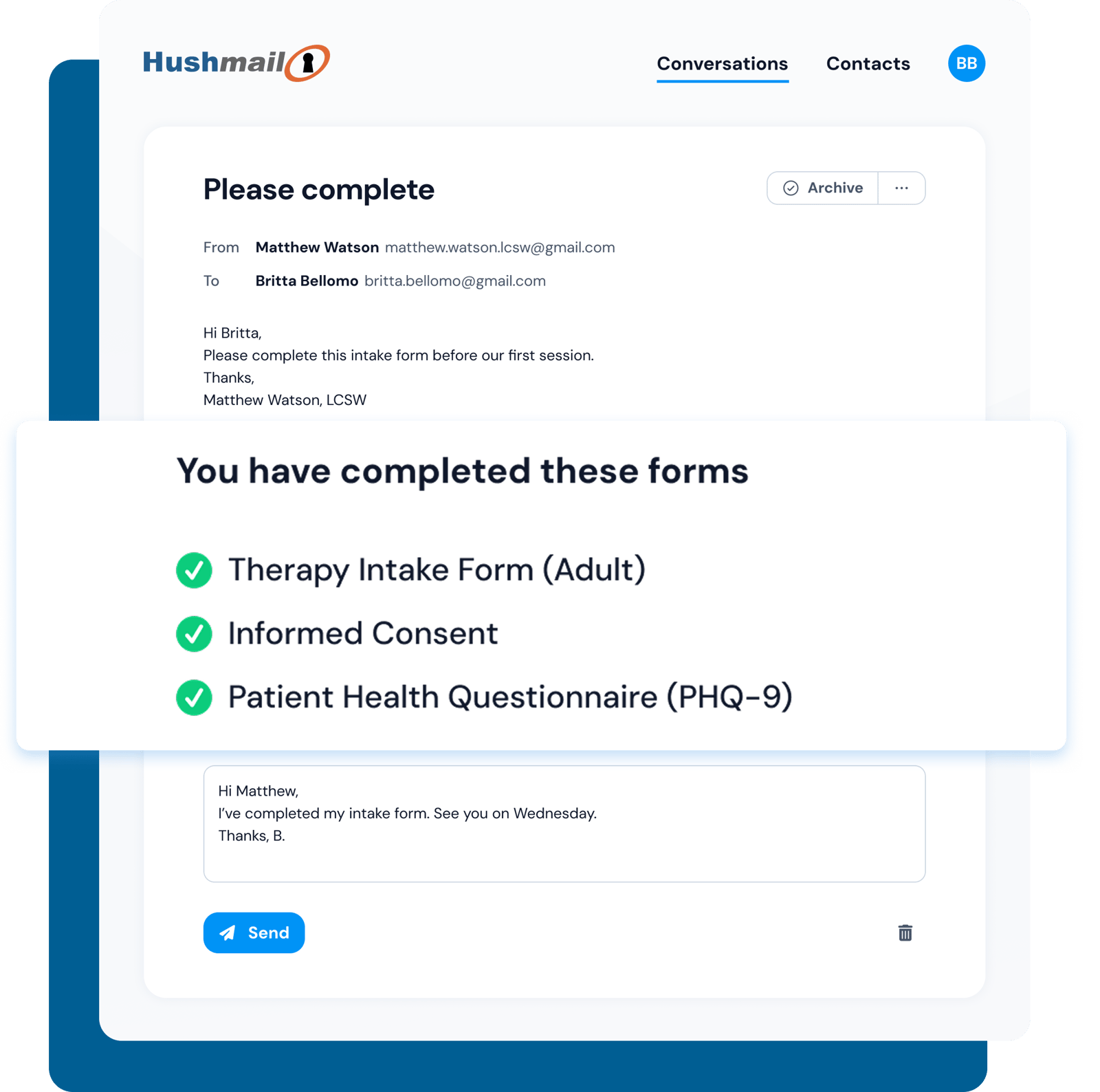 Secure Messaging and Forms for Healthcare | Hushmail